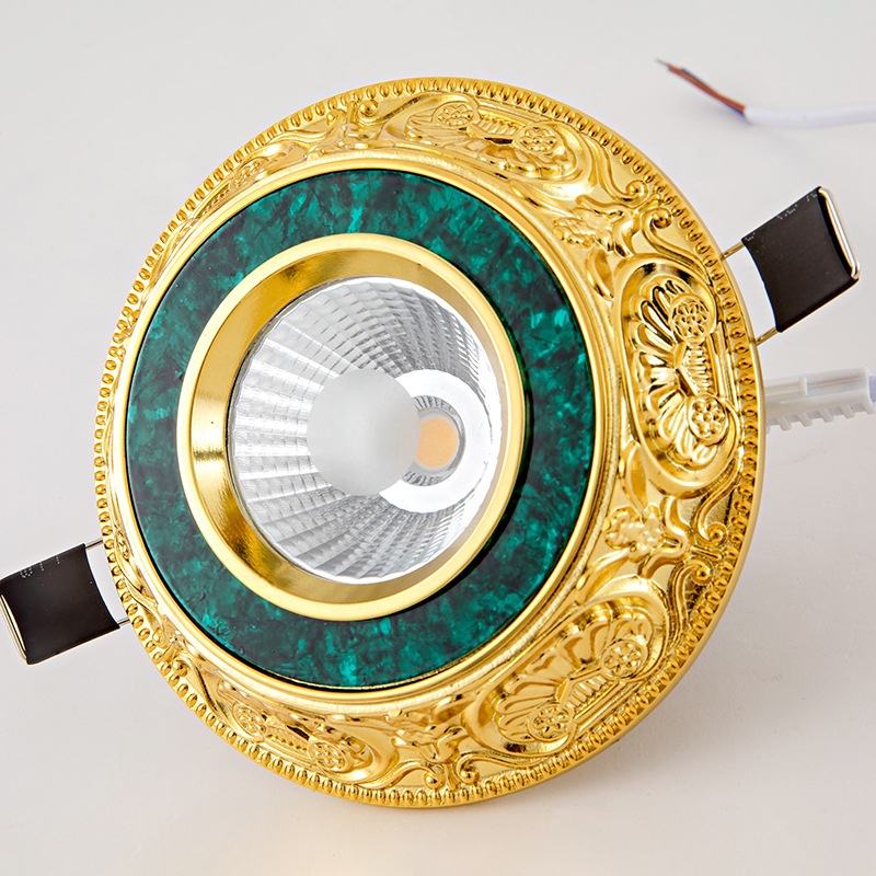 Antique Gold Recessed LED Pin Light – Elegant Copper Spotlight with Re ...