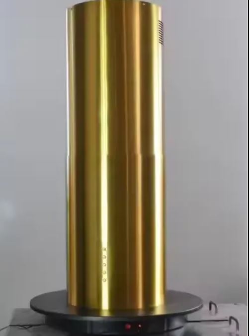 Cylinder Island Range Hood Round Island Cooker Hood Aluminum Filter ...
