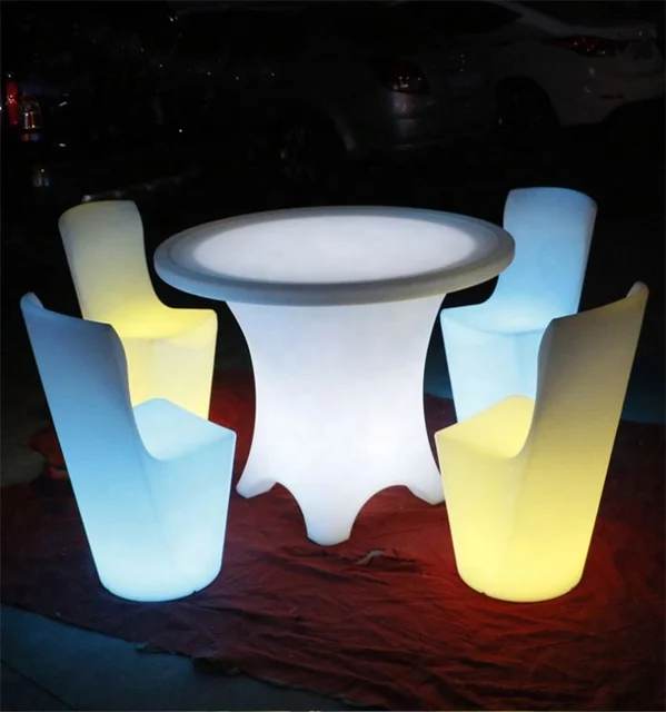KTV Nightclub Led Tables and Chairs Outdoor Décor for Events – La Moderno