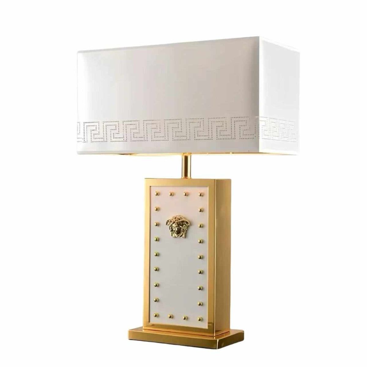 Luxury Versace Black Gold and White Gold Table Top Lamp for Home Decor ...