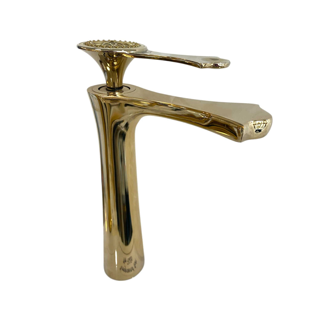 Luxury Gold-Plated Bathroom Faucet with Exquisite Artistic Handle and ...