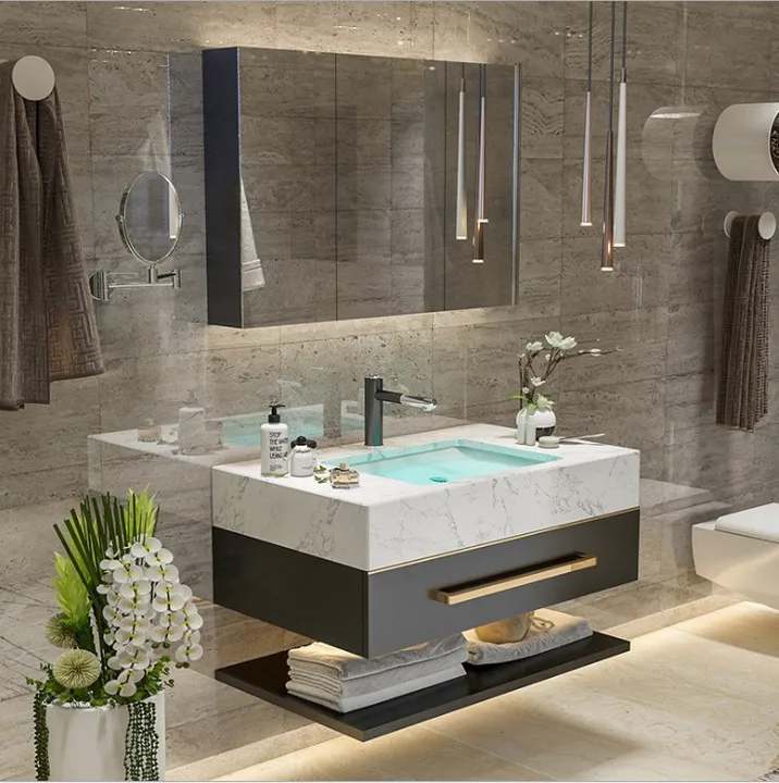 Smart Marble for Bathroom Vanity Cabinet Combination Basin Wash Table ...