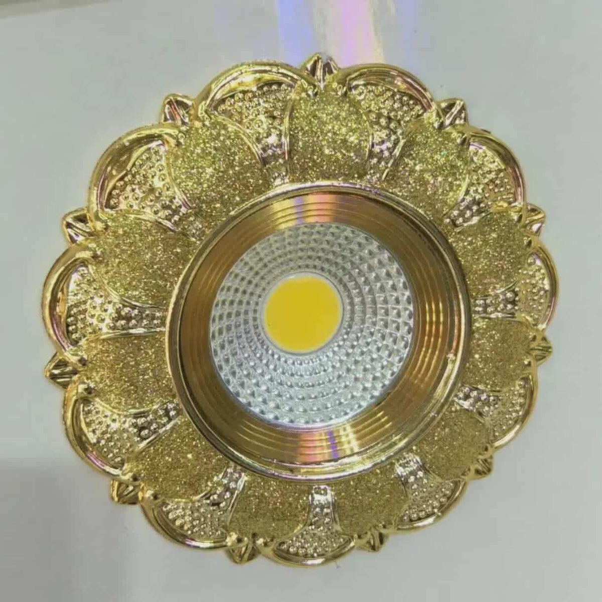 Luxury Gold Flower Design Ceiling Light – Modern Flush Mount LED Fixtu ...