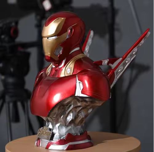 Iron Man Resin Bust Sculpture Avengers Inspired Home Décor – La Moderno