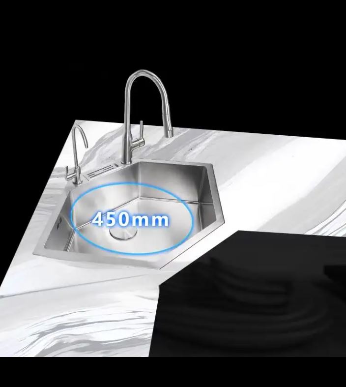 Diamond Shaped Special-Sink 304 Stainless Steel Unique Geometric Desig ...