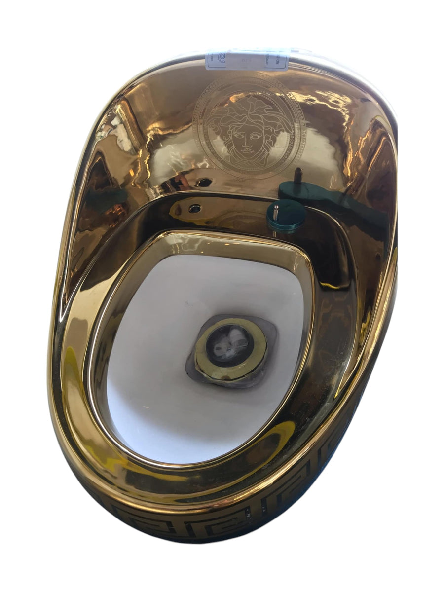 Luxury Modern Style Egg Toilet Electroplated Versace Inspired – La Moderno