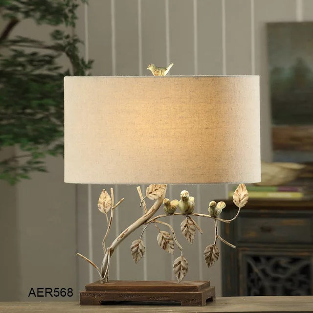 Decorative bird tree design unique bedside antique metal living room t ...