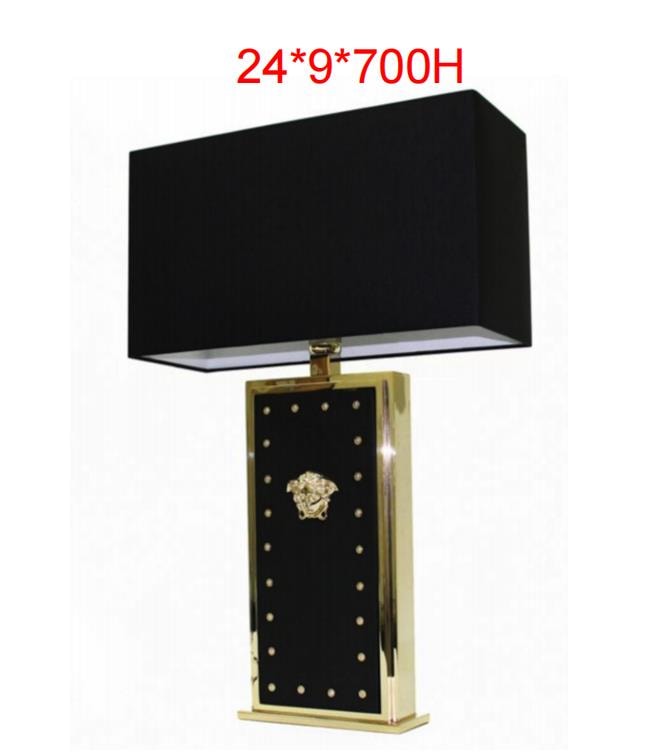 Luxury Versace Black Gold and White Gold Table Top Lamp for Home Decor ...