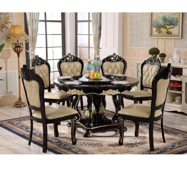 Luxury Hand curved Dining Set – La Moderno