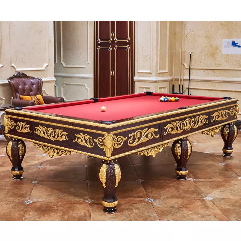 Palace luxury snooker pool table solid wood material American billiard ...