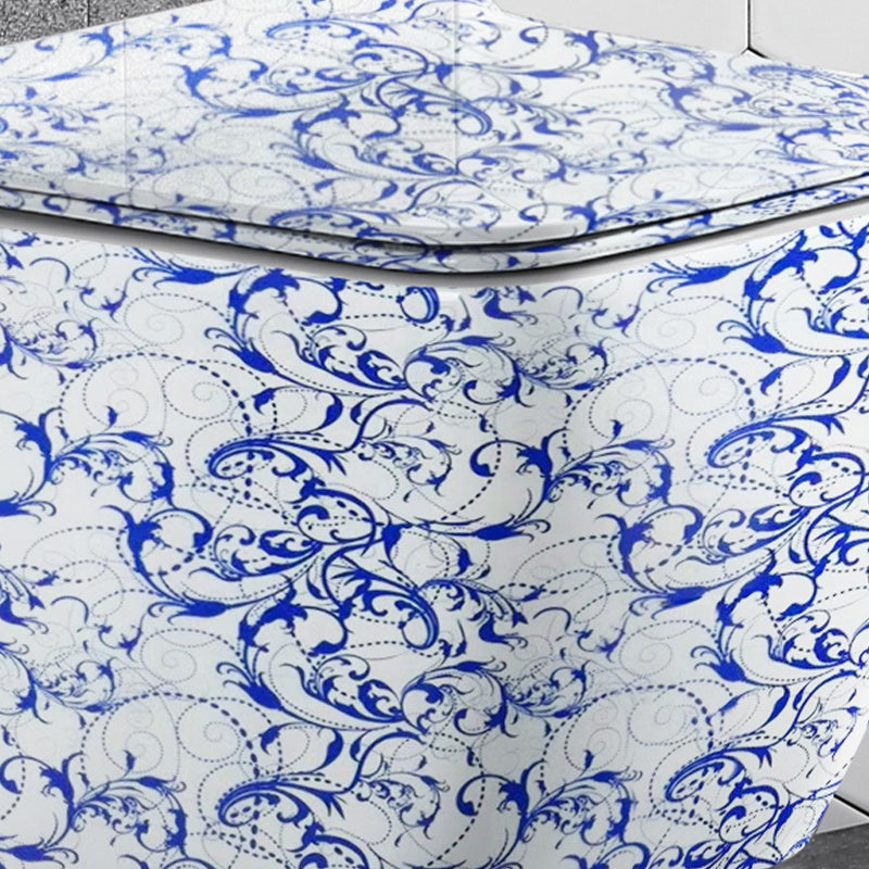 Wall Hung Toilet Europe Design Waterless Floral Wc Wall Mounted Toilet ...