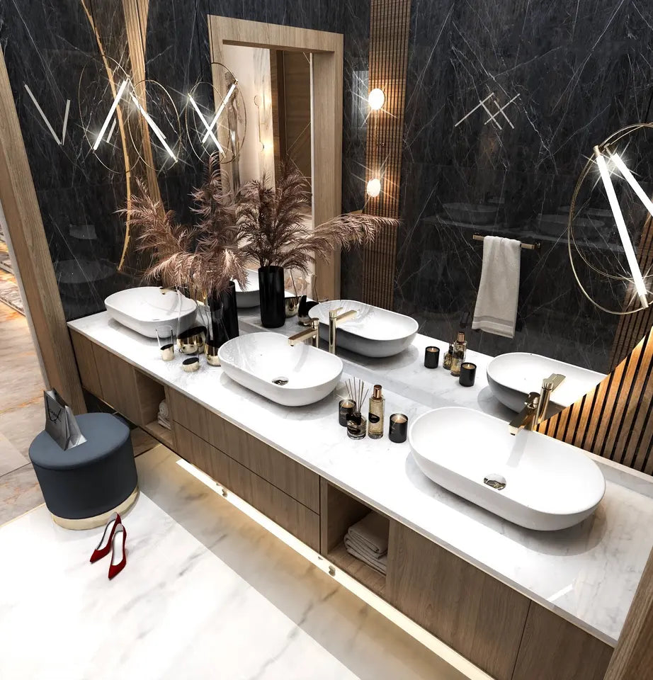Modern Bathroom Vanity Hotel Bathroom Vanity Cabinet – La Moderno