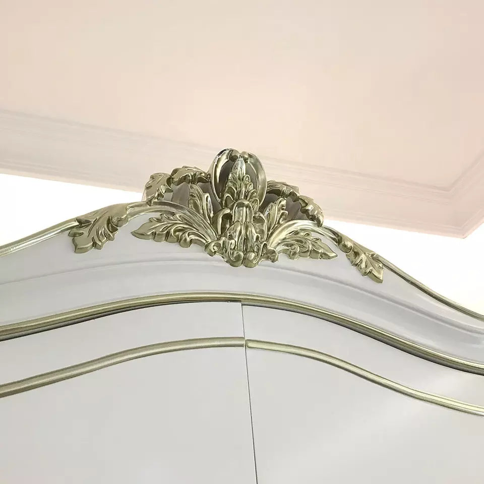 Neoclassical style European wooden fancy sample bedroom wardrobe cabin ...
