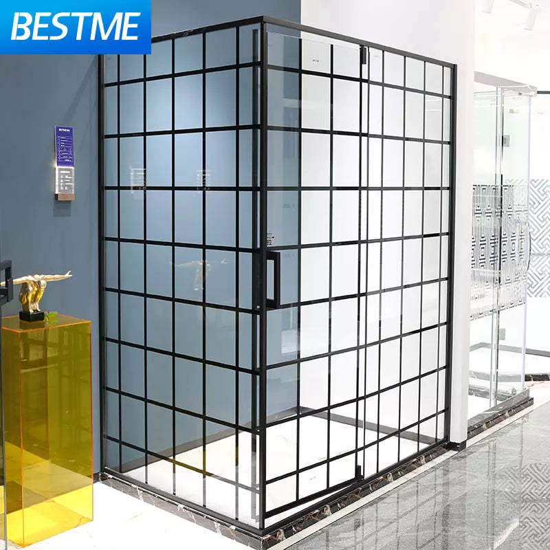 Bathroom Square shower enclosure tempered glass shower door – La Moderno